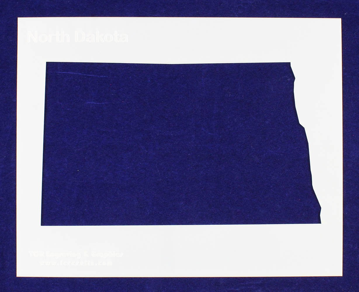 State of North Dakota Stencil 14 Mil 8" X 10" Painting /Crafts ...