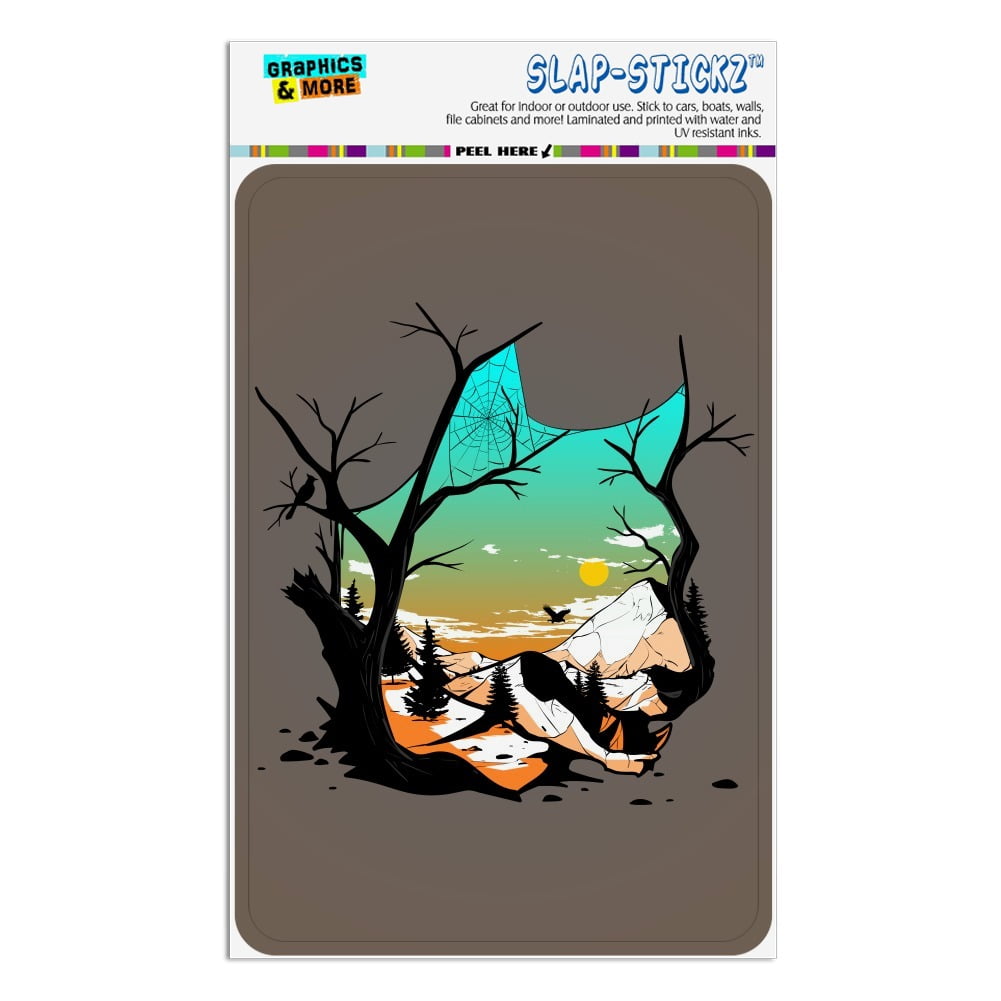 Wolf Mountain Optical Illusion Home Business Office Sign - Walmart.com