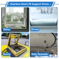 Unique Bargains 500mm/19.69" Gas Struts 22lb/100N/10kg Gas Springs ...