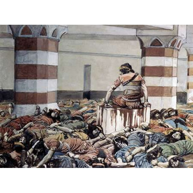 Abimelech Slays His Seventy Brethren Poster Print by James Tissot (9 x ...