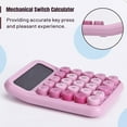 Mr. Pen- 12-Digit Mechanical Calculator, Large LCD Display, Big Buttons, Pink, Portable ...