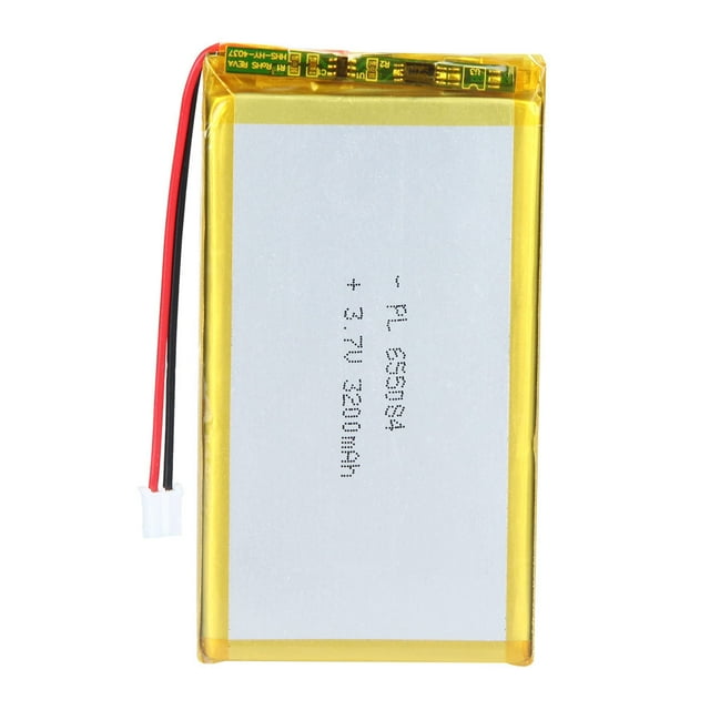 YDL 3.7V 3200mAh Battery 655084 Lithium Polymer Ion Rechargeable Li-ion ...