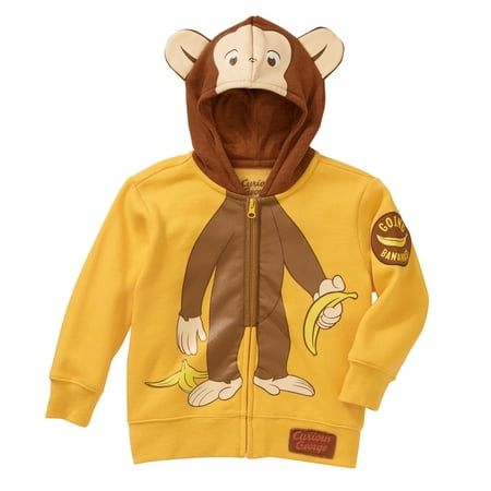 Curious George Toddler Unisex Character Hoodie - Walmart.com