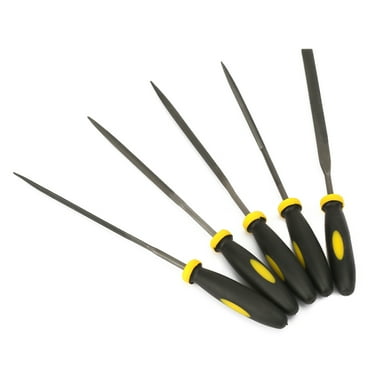 5Pc 6 Inch Industrial Steel Files Set Flat/Round/Half Round/Triangle ...