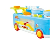 Kitchen Connection Fast Food Bus Kitchen Play Set Toy 29 Pieces - Blue ...