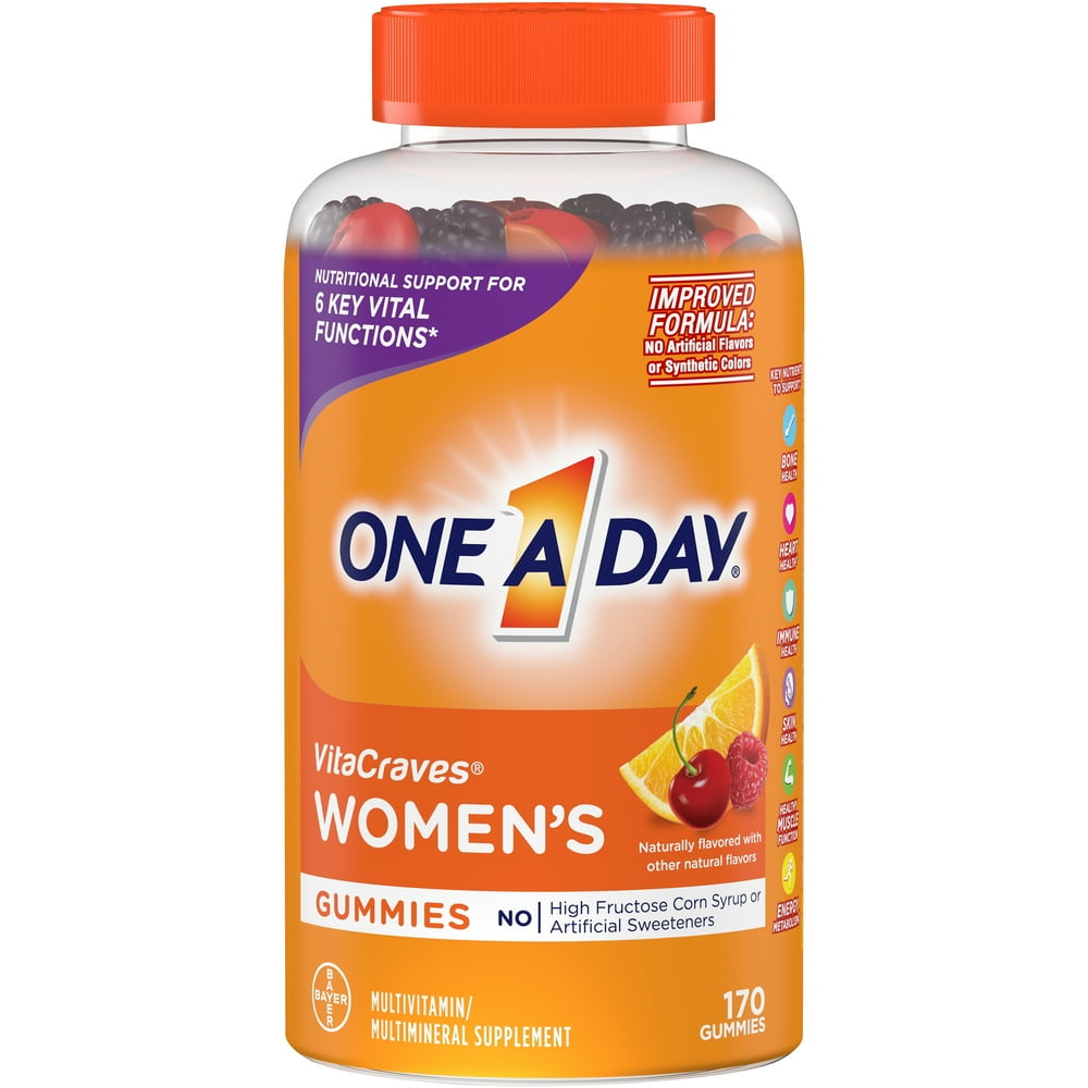 One A Day Womens Vitacraves Gummies Multivitamins For Women 170 Ct