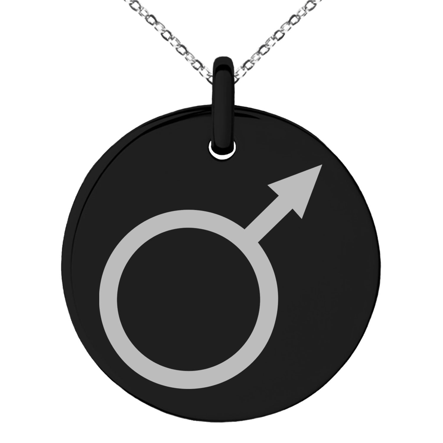 Stainless Steel Solar System Planetary Mars Engraved Small Medallion ...