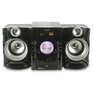 Sharp CD-BH950 240W 5-Disc Mini Shelf Speaker System with Cassette ...