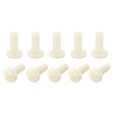 Uxcell Machine Screw Nylon Cross Flat Head Machine Screws Bolts M3x0.32 ...