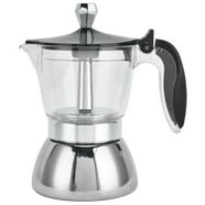 Ilsa Stainless Steel Neapolitan Drip Coffee Maker with Spout, 3 Cup ...