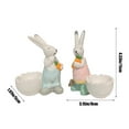 Creative Rabbit Painted Tray Ornament, Egg Snack Holder for Home ...