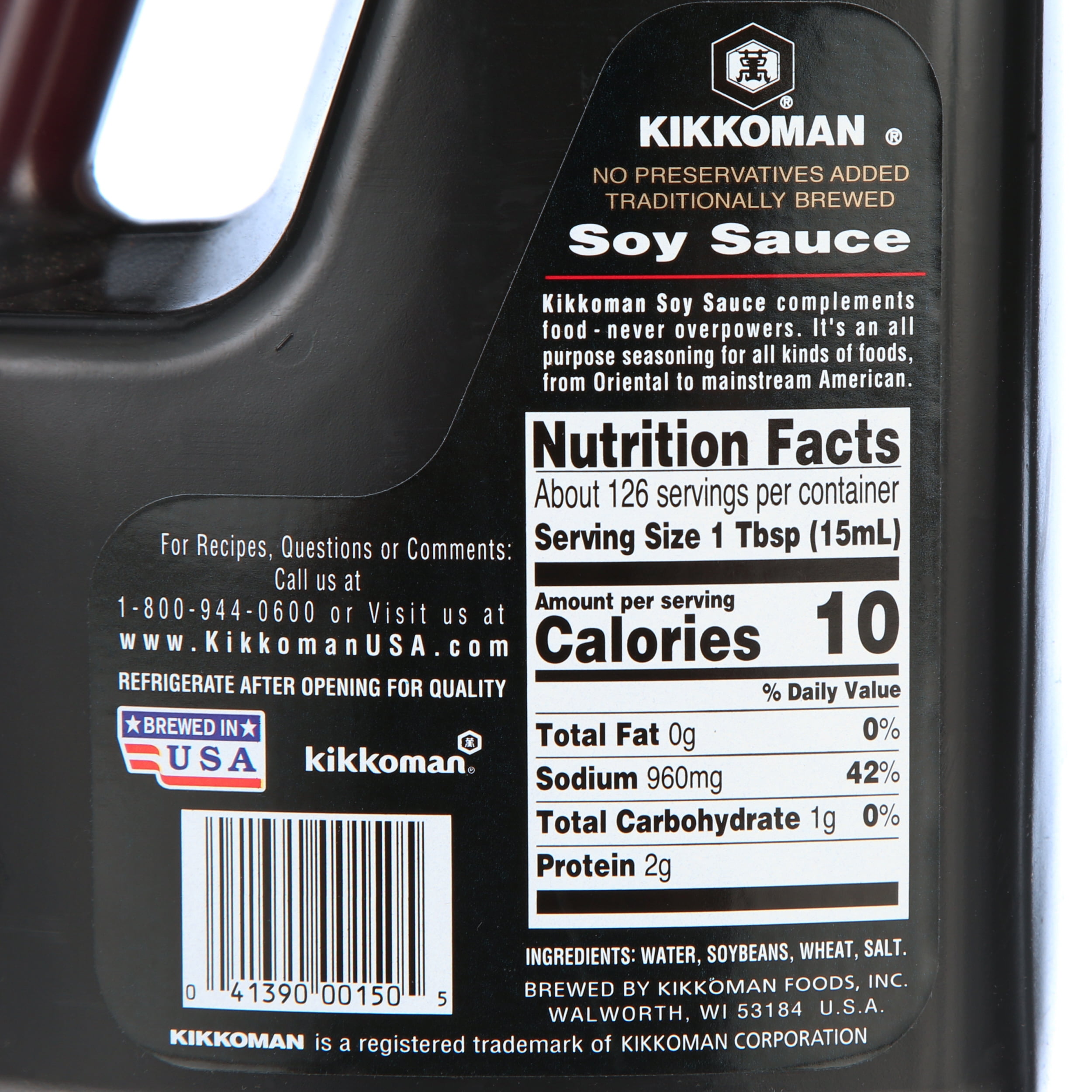Kikkoman Soy Sauce Label
