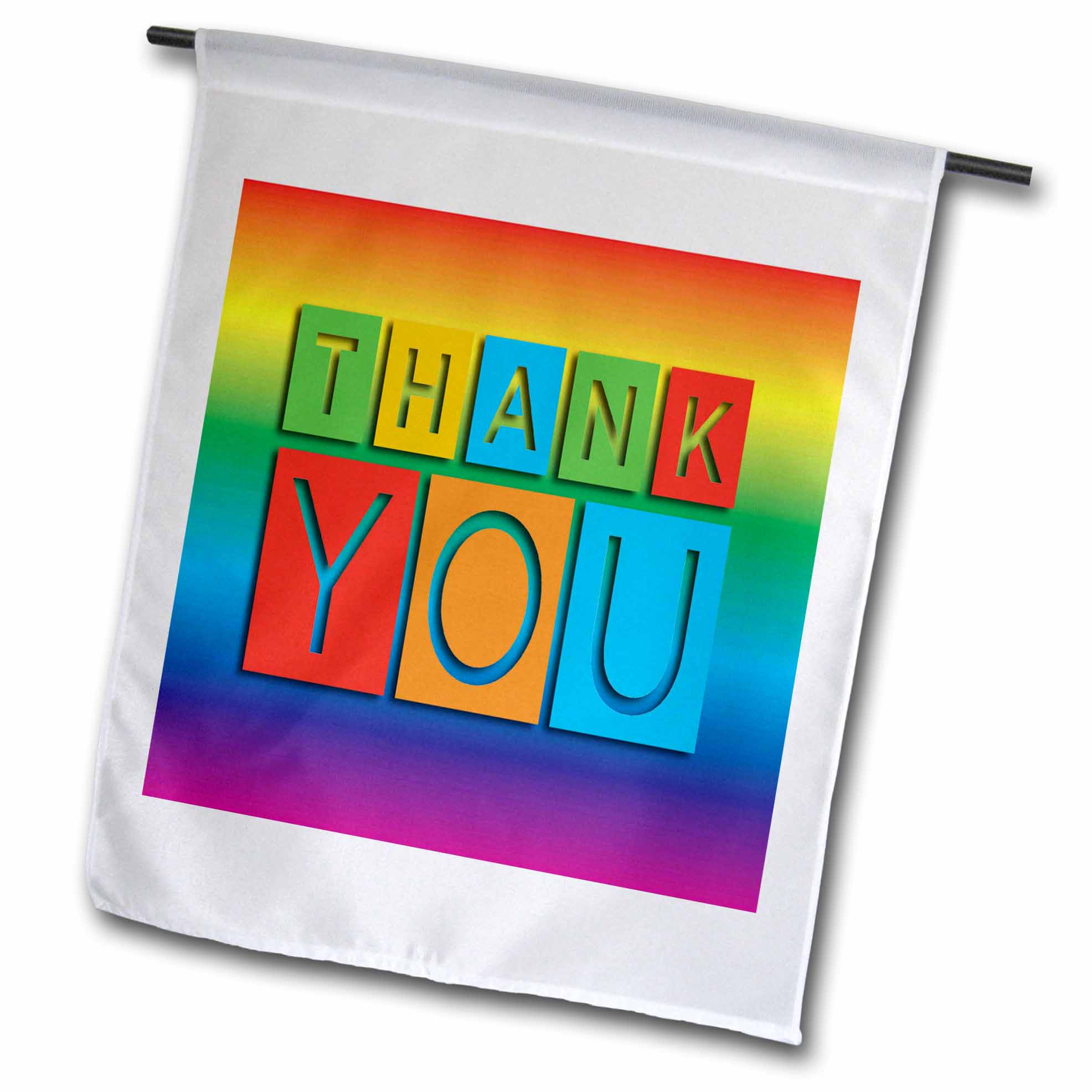 3dRose Colorful Thank You - Garden Flag, 12 by 18-inch - Walmart.com