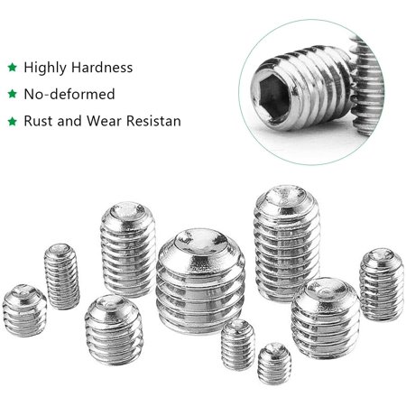 135 Pieces Grub Screw M2.5 M3 M4 M5 M6 M8 With Allen Key Screw Assorted ...