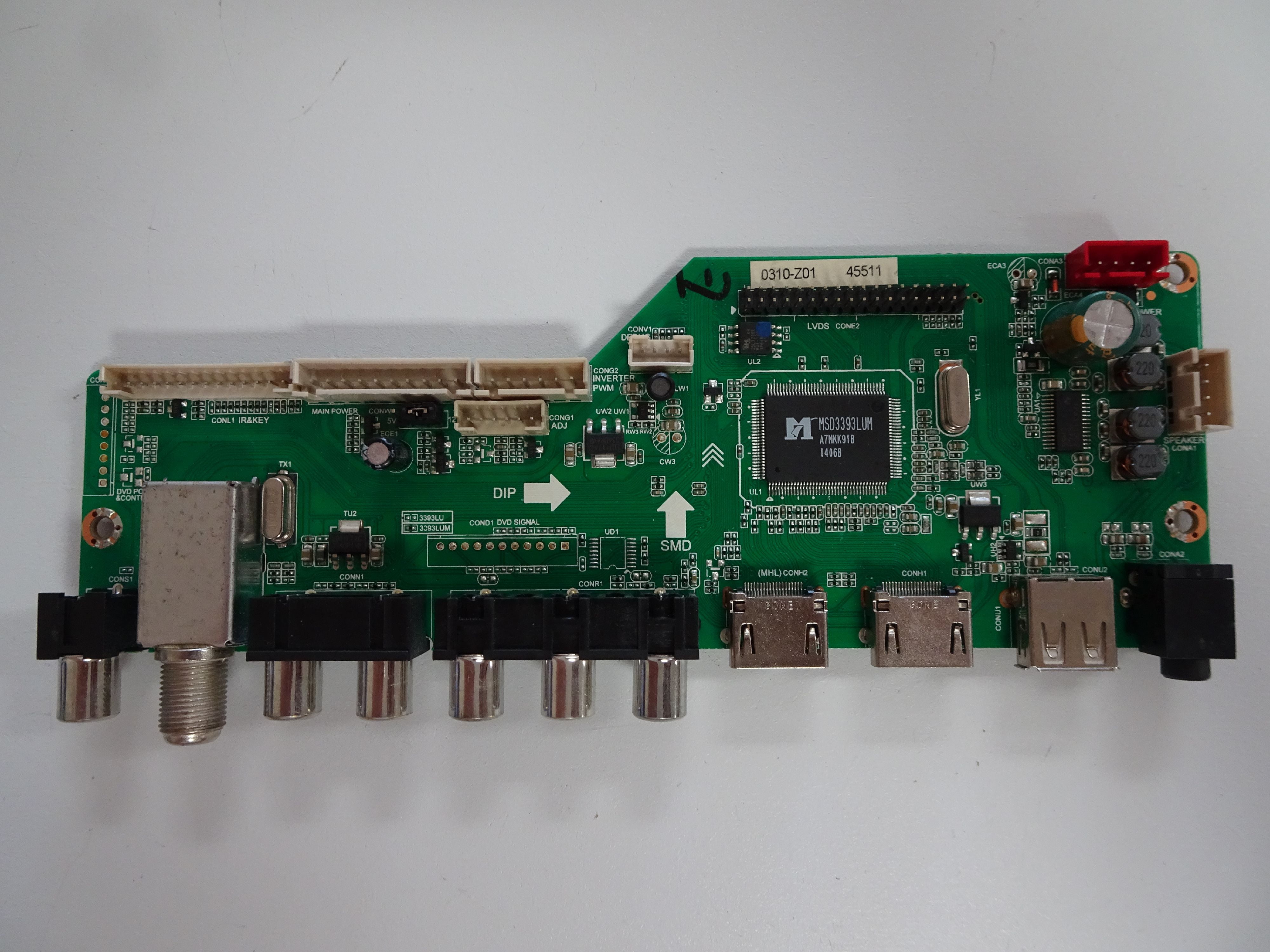 RCA LED50B45RQ Main Board MK-RE01-140310-Z01 50RE01M3393LNA5-B6 ...