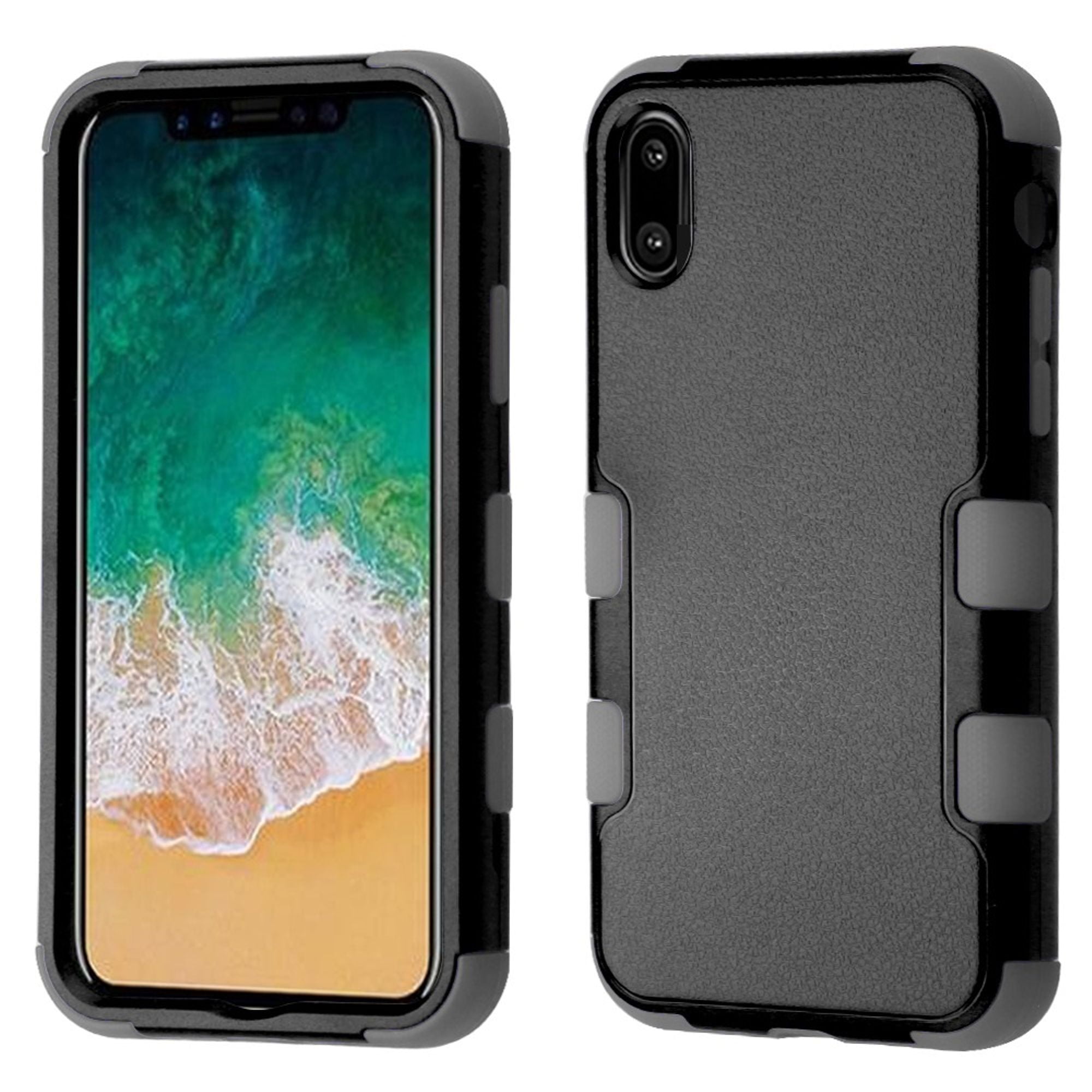 MyBat Tuff Hard Dual Layer Plastic TPU Case for Apple iPhone X XS ...