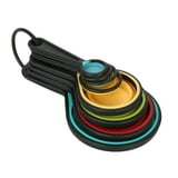 Mainstays 8-Piece Collapsible Silicone Measuring Cup Set - Flexible ...