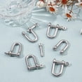 304 Stainless Steel D-Ring Anchor Shackle Clasps Stainless Steel Color ...