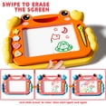 2-pack Cute Crab-Shaped Drawing Board Set - Portable Yellow & Blue Kids ...
