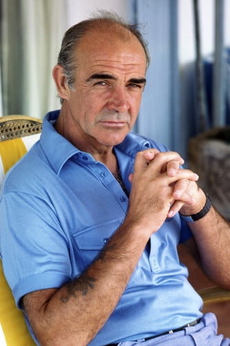Sean Connery in polo shirt rare portrait circa 1990 24x36 Poster ...