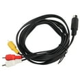 Mini DIN 9 Pin to 3 RCA Cable Male to Male Nickel Plated Sound Video ...