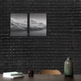 30 count Wall Panels Peel and Faux Brick Wallpaper Black Self Brick ...