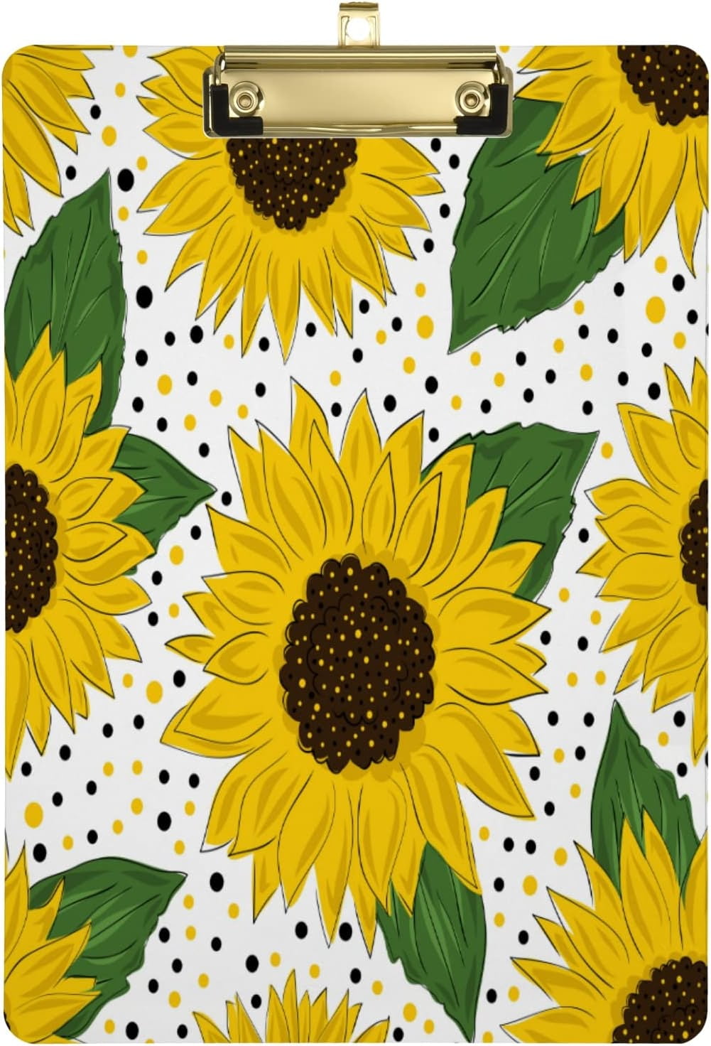 FMSHPON Seamless PatternSunflowers Clipboard Hardboard Wood Nursing ...