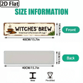 2D Flat, 1pc Witches' Brew Metal Wall Sign - Vintage Witch's Kitchen ...