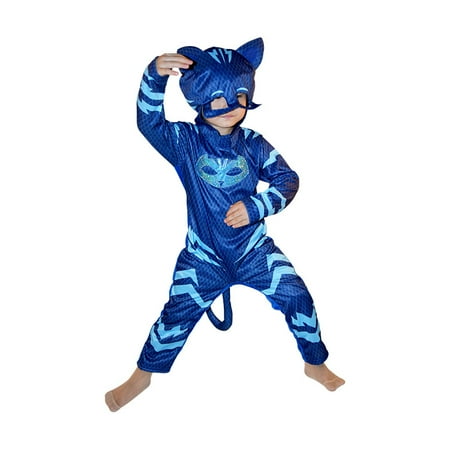 Dinohhi Catboy Classic Toddler PJ Masks Costume, XS, Blue (vérifiez le ...