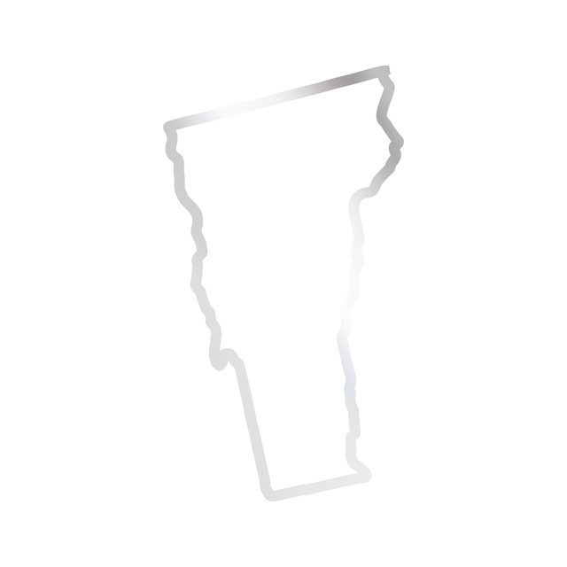 Vermont Outline Sticker Decal Die Cut - Self Adhesive Vinyl - Weatherproof - Made in USA - Many ...