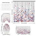 4PC Independence Day Themed Shower Curtain Home Bathroom Partition ...