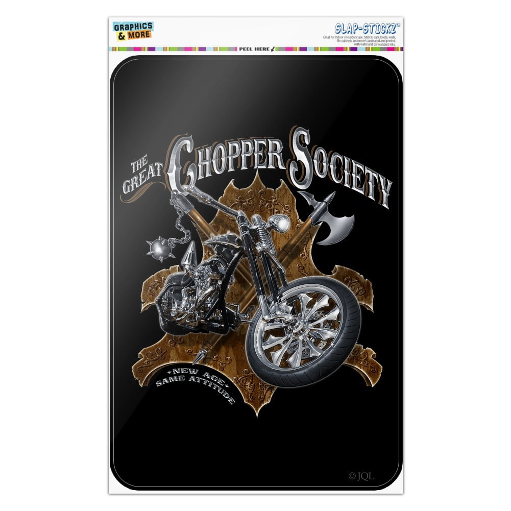 Great Chopper Society Axe Mace Biker Motorcycle Home Business Office ...