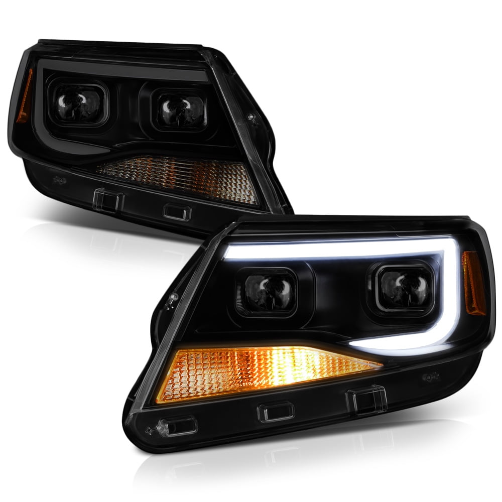 VIPMOTOZ Neon Tube Smoke Lens Projector Headlight Assembly For 2015 ...