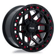 RTX Zion 18x9 5x127 ET-15 CB71.5 Gloss Black Milled Red Wheel - Walmart.com