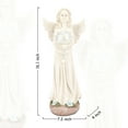 Solar Garden Angel Statue with Closed Eyes - Handheld Solar Light ...