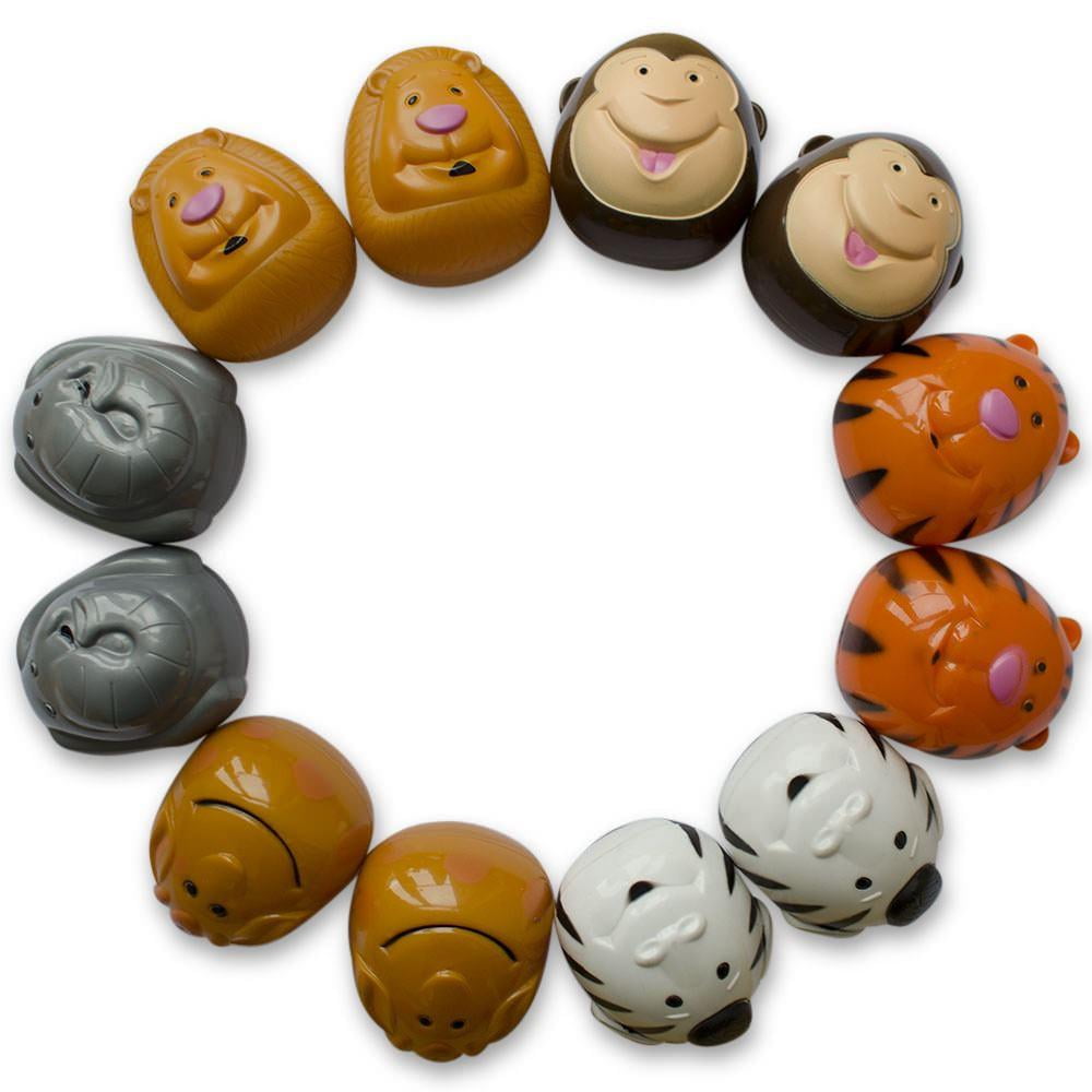 Set of 12 Animals Plastic Easter Eggs- Tiger, Zebra, Monkey - Walmart.com