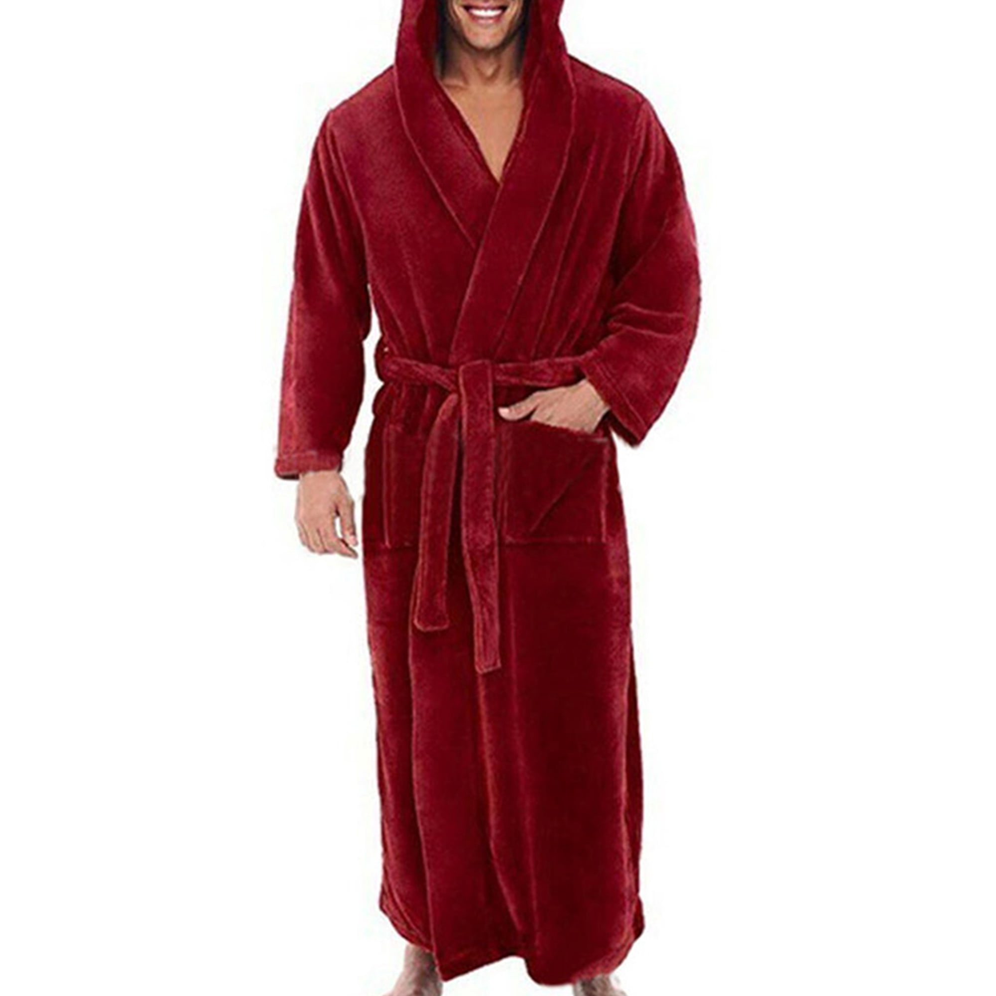 Click here for Innerwin Dressing Gown Solid Color Men Wrap Robe H... prices