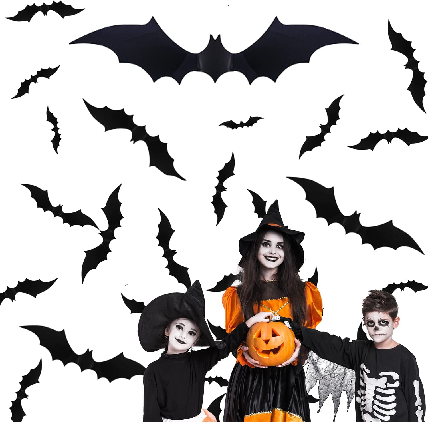 Halloween Bats Wall Decor 3D Bats Halloween Decoration, Bats Decor ...