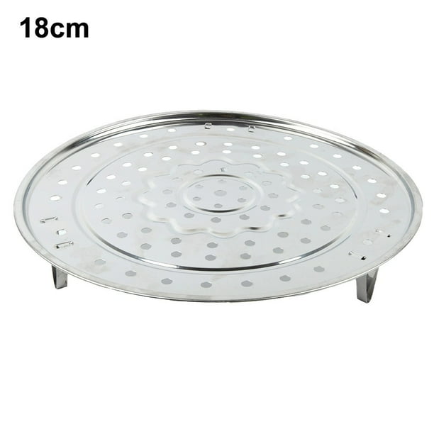 Stainless Steel Steamer Tray Rack Plate Steam Cooking 3 Stands Round ...