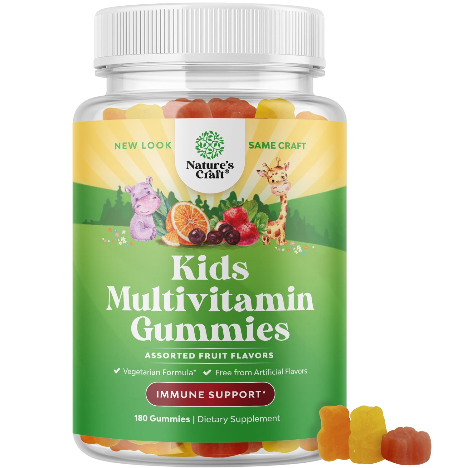 Plant Based Kids Multivitamin Gummies - Multivitamin for Kids Immunity ...