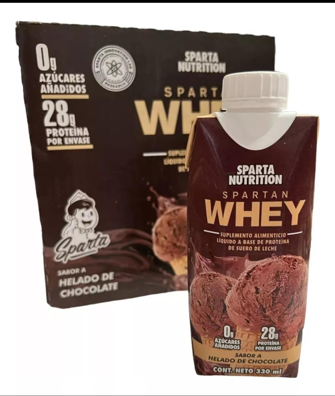 Caja 12 pz Spartan Whey 330ml c/u Chocolate SPARTAN NUTRITION | Bodega ...