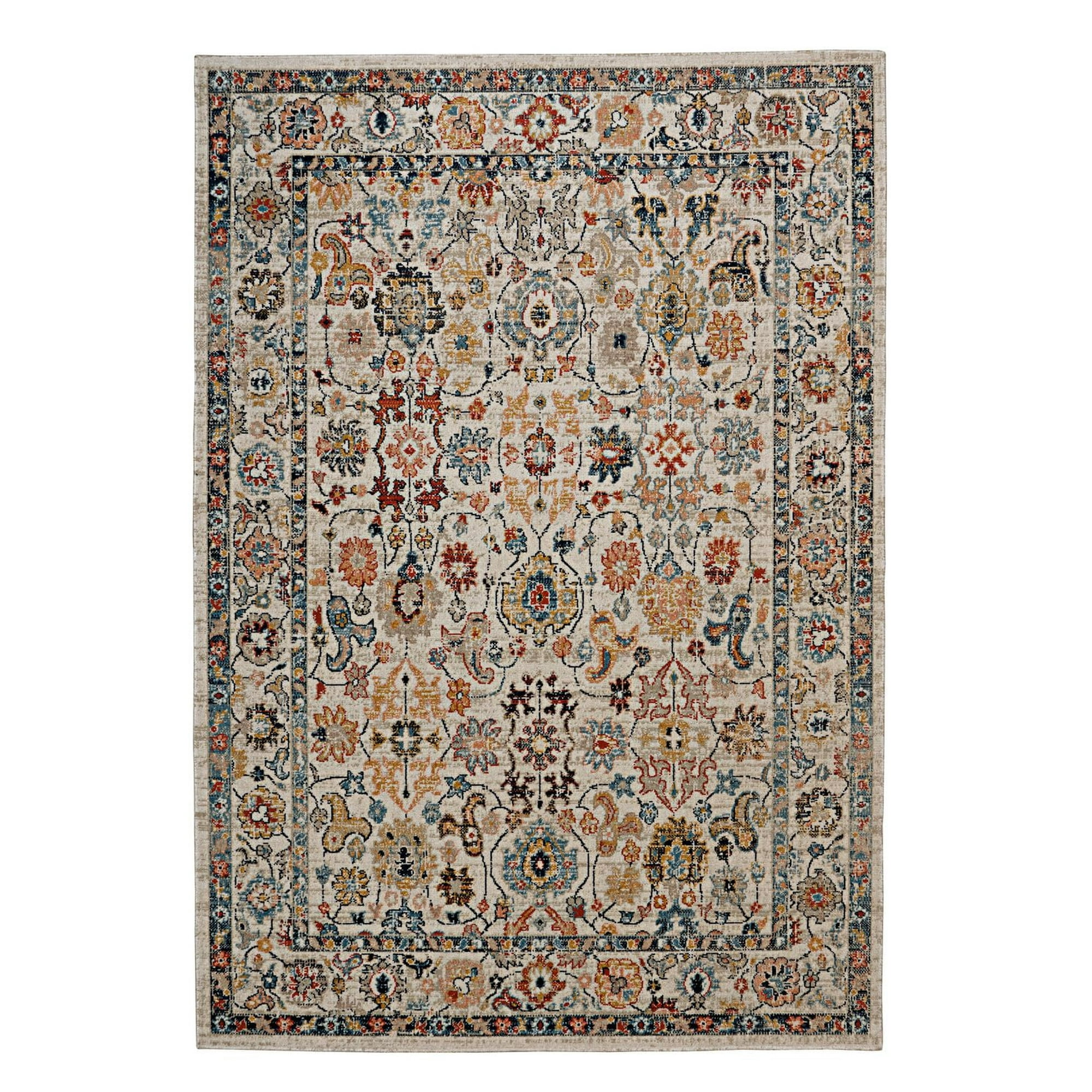 Click here for Linon Great Zero Laramie Ivory & Blue 2 X 3 Accent... prices