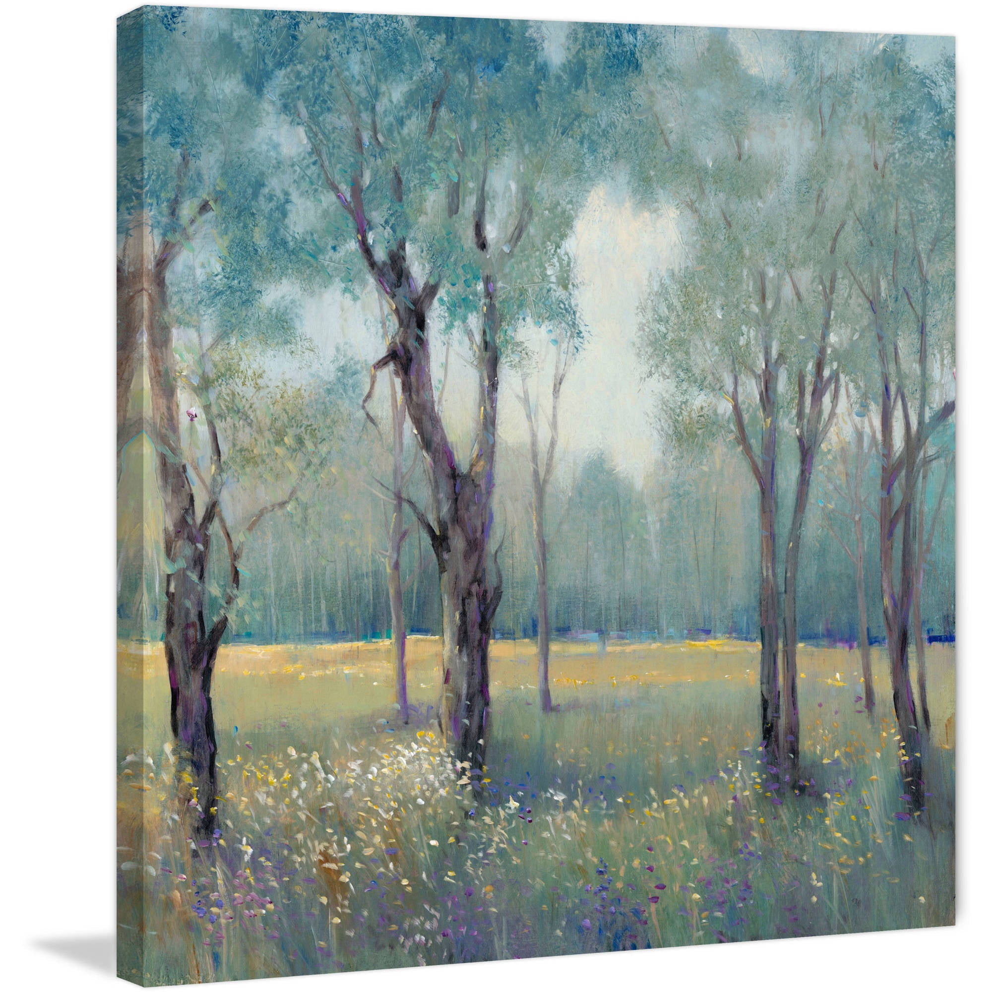 "Morning Mist" Painting Print on Wrapped Canvas - Walmart.com