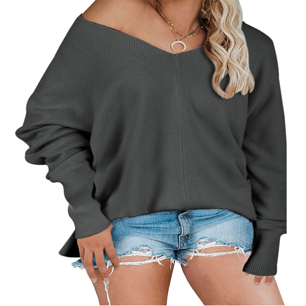 Oversized Off The Shoulder Sweaters