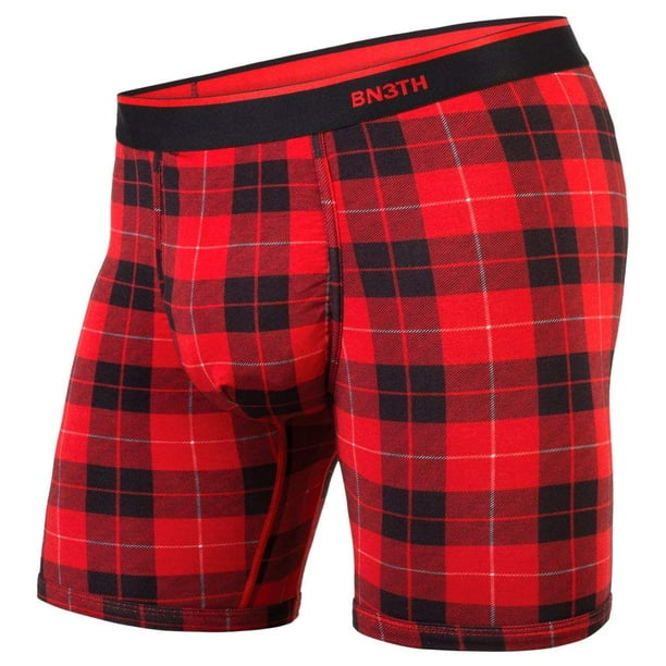 BN3TH - BN3TH Mens Classic Boxer Brief - Fireside Red Plaid - Walmart ...