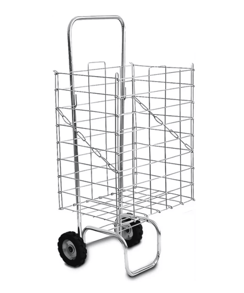 Carrito de Mandado Canastilla Plegable Llanta Reforzada Belug Plata ...