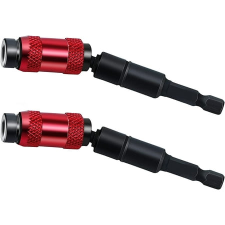 2 Pack Magnetic Swiveling Bit Tip Holder, 1/4" Pivot Drill Bit Holder ...