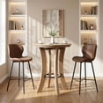 Tribesigns 39.4" Round Dining Table, Counter Height Bar Table for ...