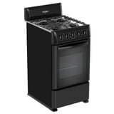LWW1002B Whirlpool 20" 2.6 Cu ft Gas Range Black, Dimensions 25.9 ...