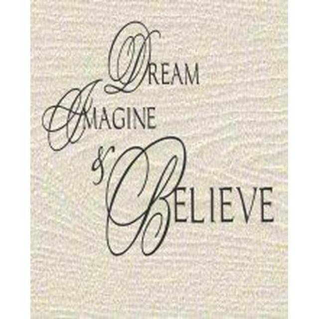 Dream Imagine Believe Picture Art - Bedroom Decoration Murl Image ...